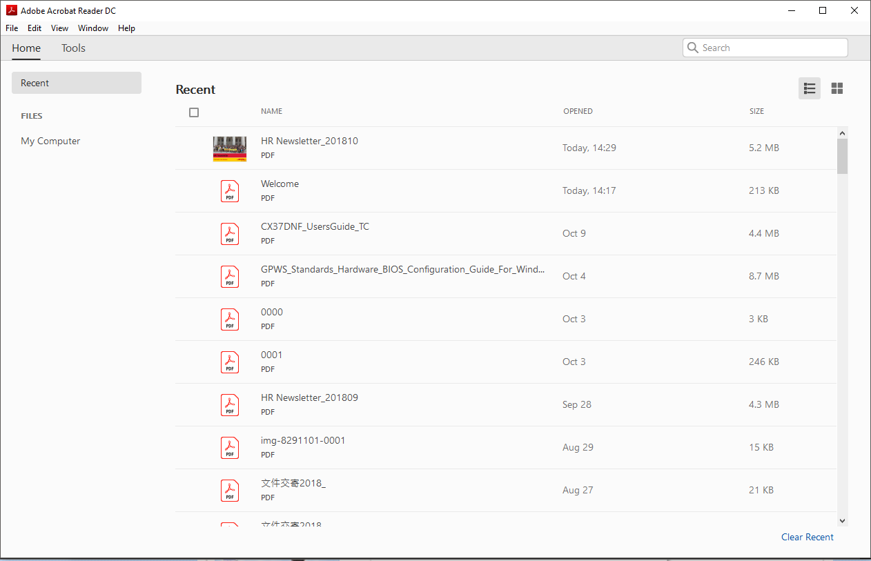Adobe Reader DC Tool Panel – Neo Insight