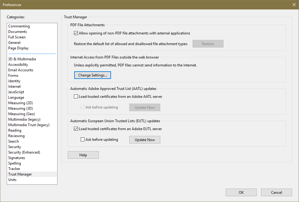 Adobe Reader not allow connection. – Neo Insight